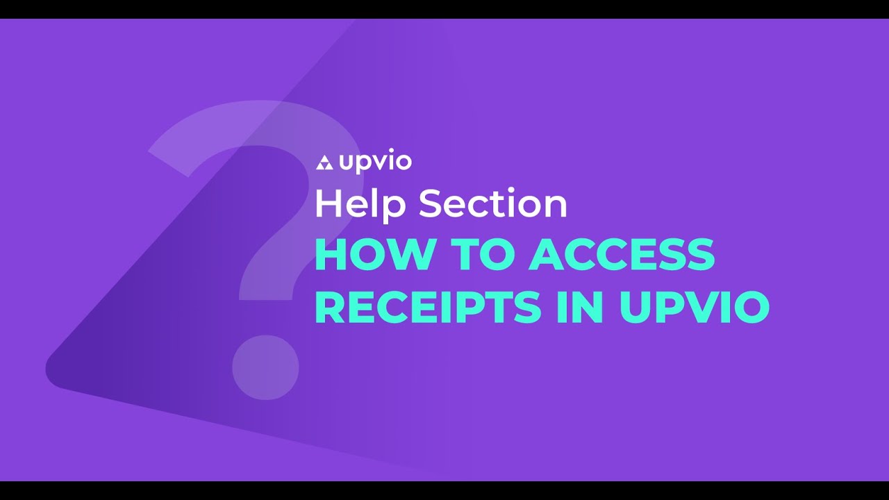 How to access receipts - YouTube