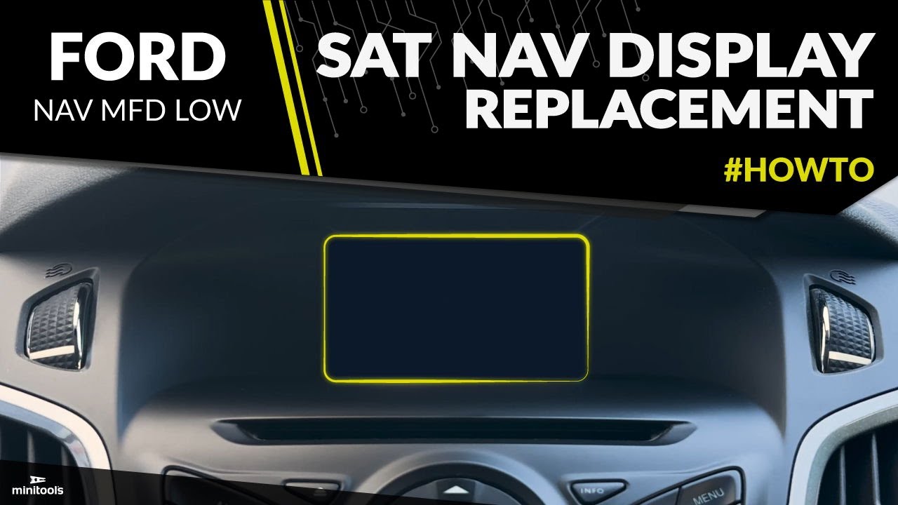 How to repair Ford NAV MFD LOW sat nav car radio display module – TFT ...