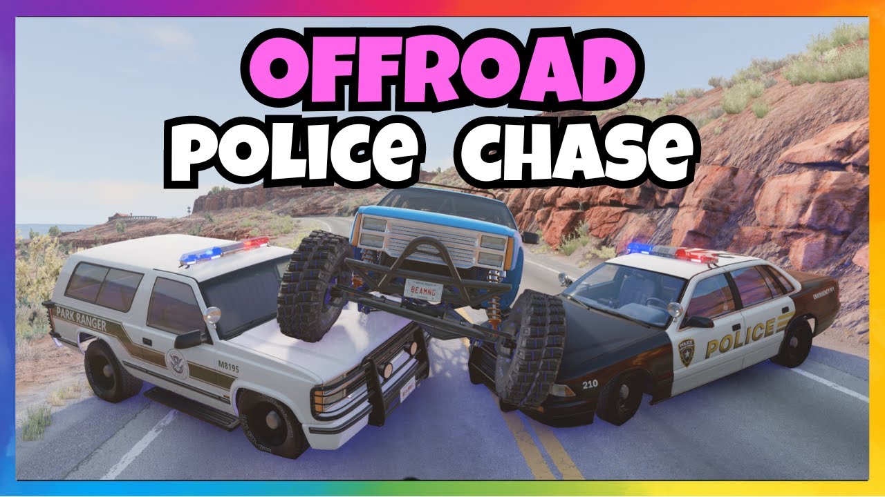 Crazy Offroad Police Chase in BeamNGDrive - YouTube