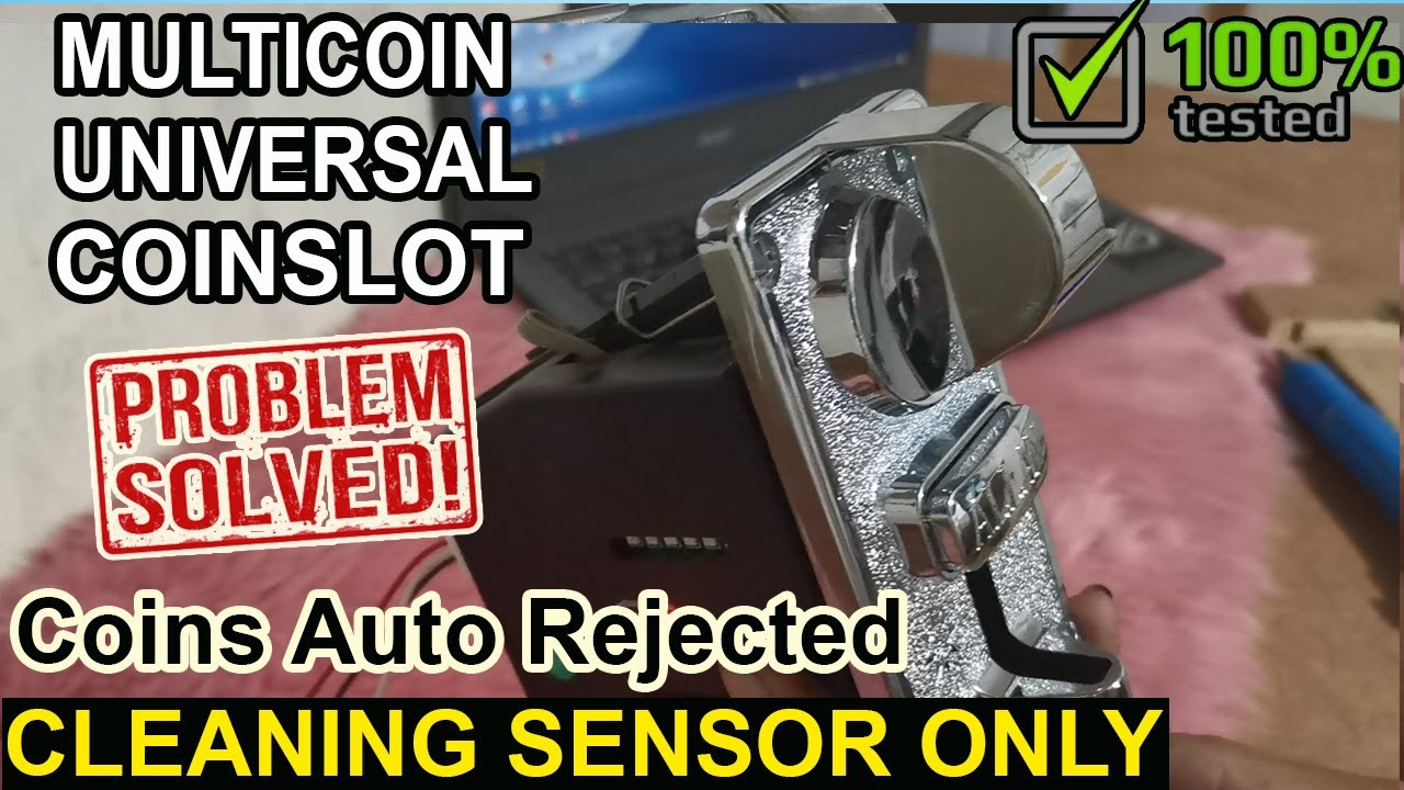 HOW TO FIX UNIVERSAL COINSLOT UNABLE TO READ COINS AND CLEANING ...