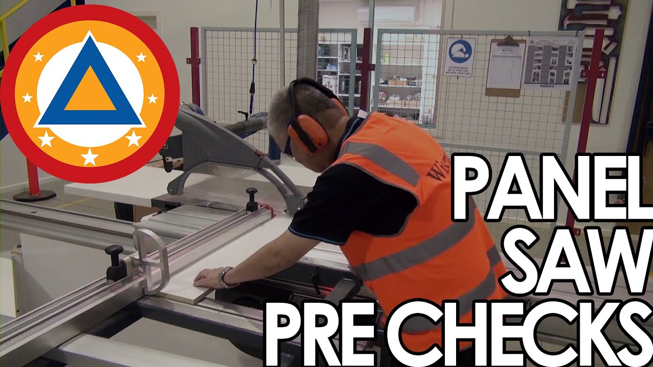 Panel Saw Pre-Operational Checks - Wiseman Institute - YouTube
