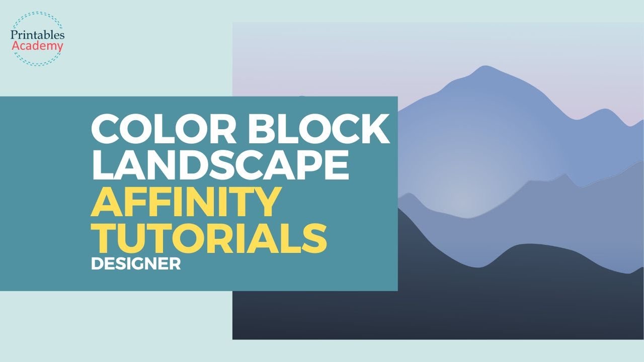 Color Block Landscape Tutorial-Affinity Designer - YouTube