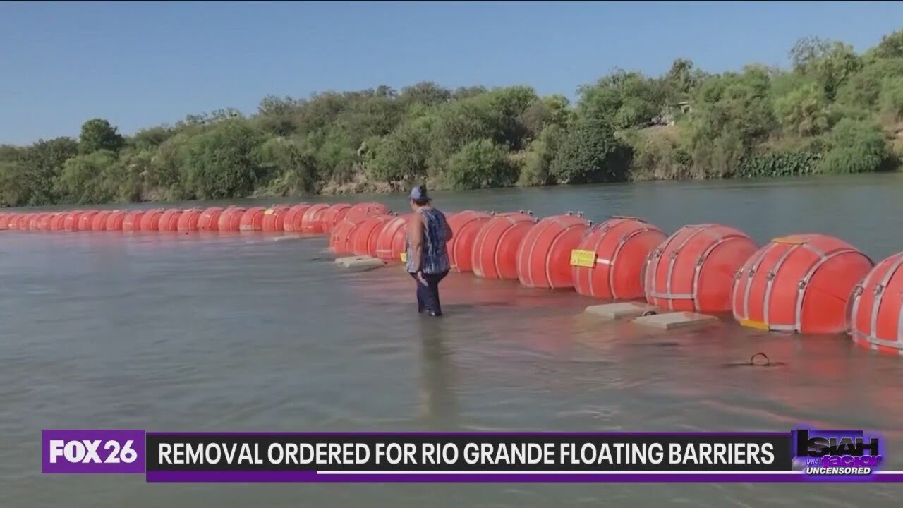 Judge orders floating barriers at Rio Grande to be removed - YouTube
