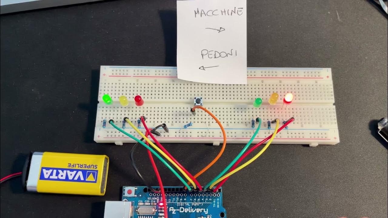 Semaforo con prenotazione pedoni (Arduino) - YouTube