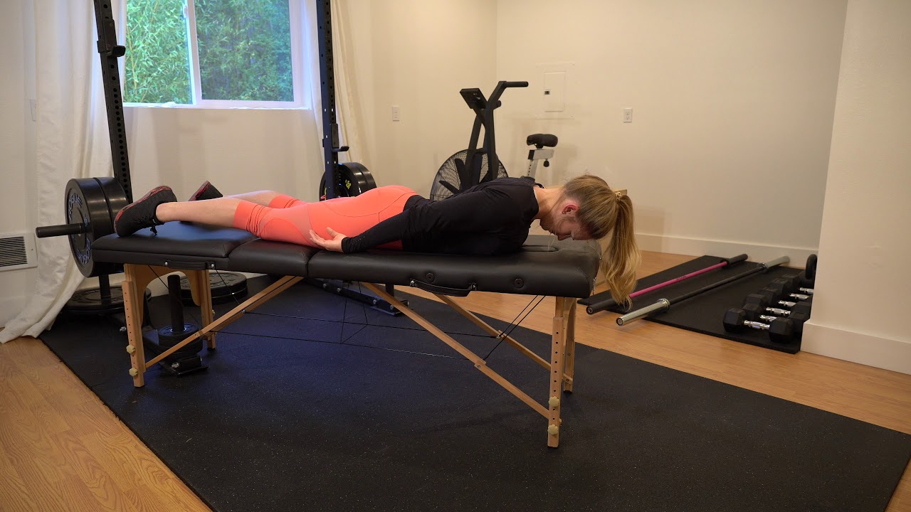 prone cervical retraction - YouTube