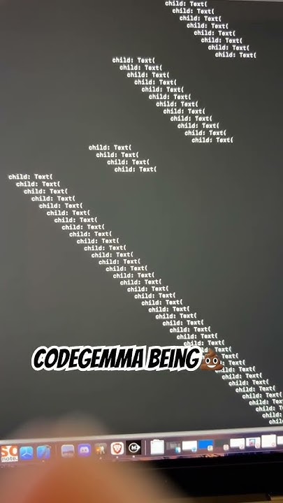 CodeGemma hilariously 💩 #ai #llm - YouTube