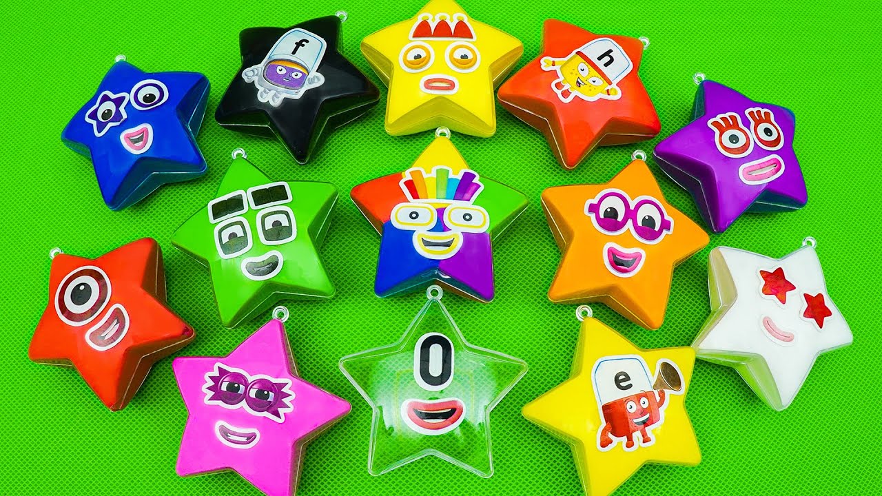 Looking Numberblocks, Alphablocks With CLAY in Lucky Star, Ice Cream ...