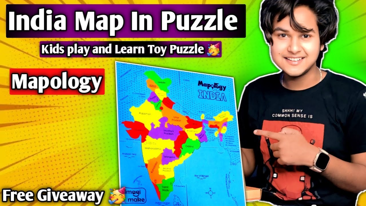 India Map Puzzle Game | India Map Mapology | Unboxing India Puzzle Game ...