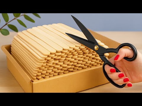 3 Incredible Popsicle Stick Ideas That Are Worth Hundreds of Dollars.!Waste Recycling Ideas.♻️ #2026