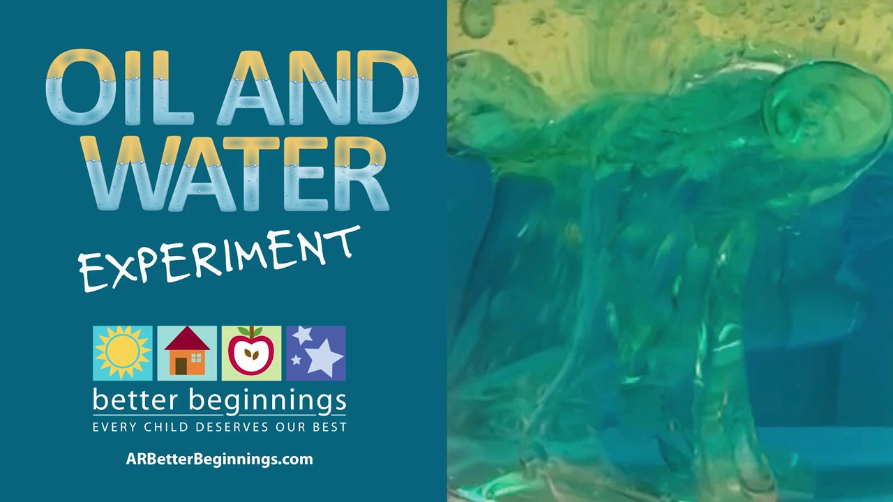 Oil & Water Science Experiment | arbetterbeginnings.com - YouTube