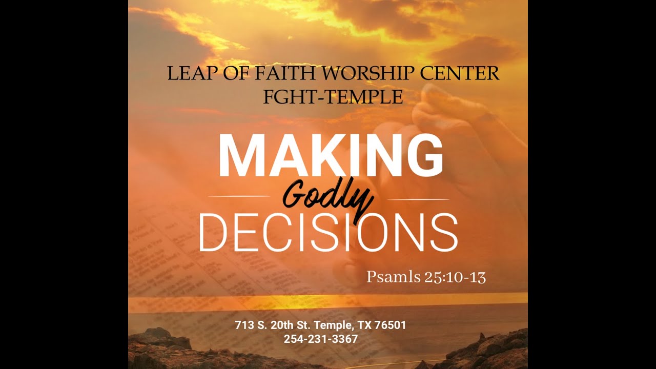 Making Godly Decisions - YouTube
