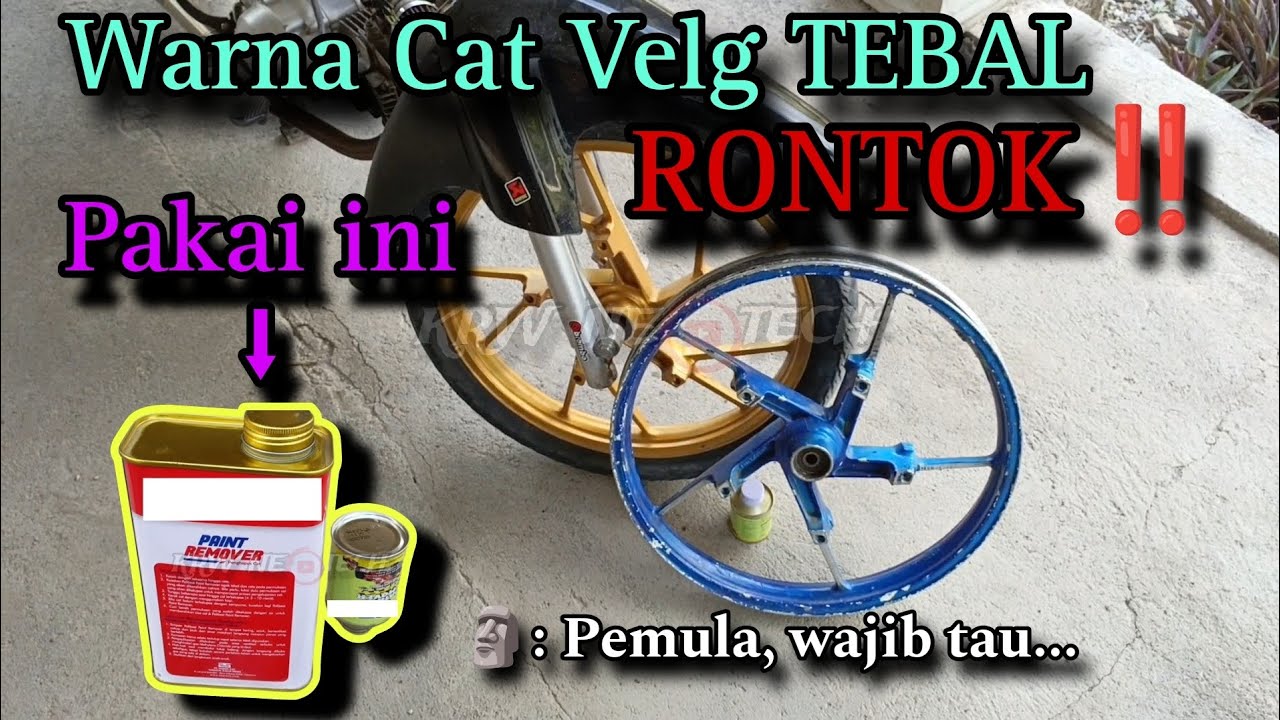 Merontokan Cat Velg Tebal dengan Mudah‼️Cara merontokan cat velg tebal‼ ...