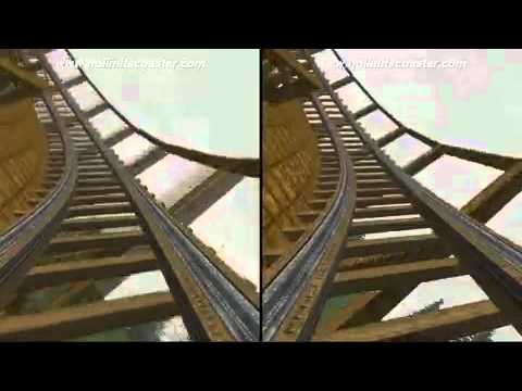 RollerCoaster ride in 3D - YouTube