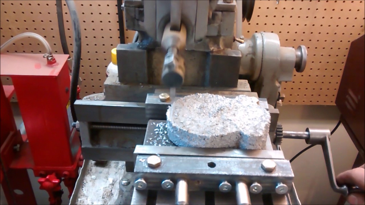 Shaper machining its own automatic feed housing - YouTube