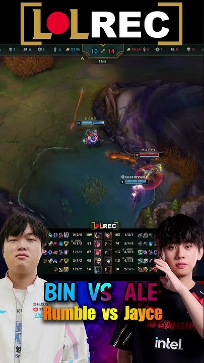 BLG Bin vs JDG Ale - Bin RUMBLE vs Ale JAYCE Mid #shorts #1v1lol #highlights - YouTube