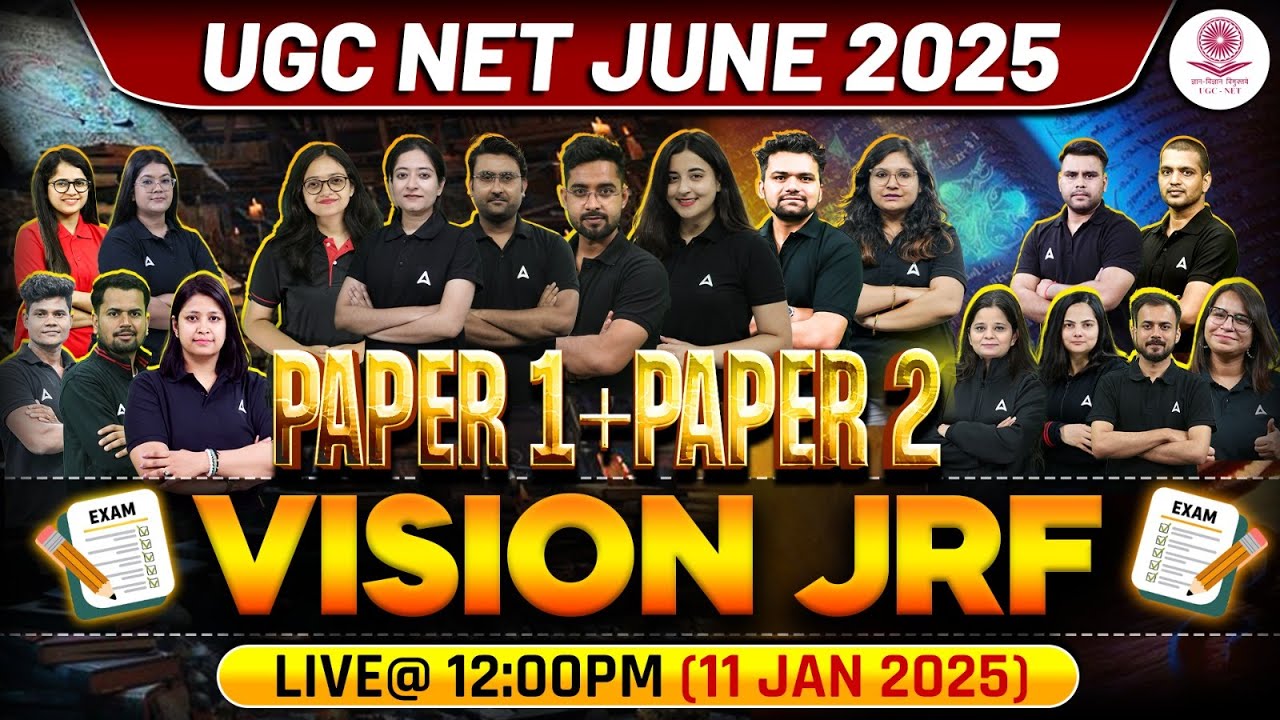 UGC NET June 2025 Paper 1 And Paper 2 Vision JRF | Complete Preparation ...