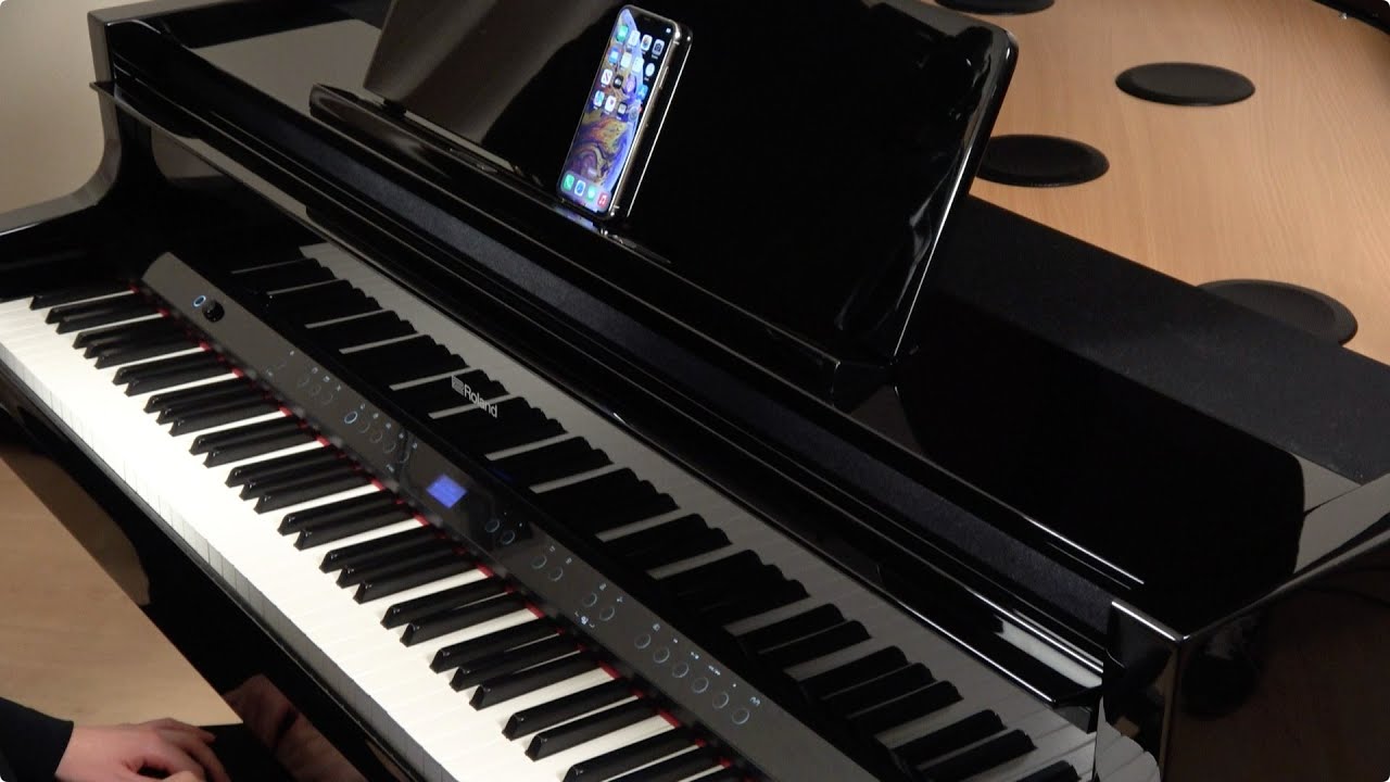 “Connecting the piano to a mobile device” Roland GP-9M/GP-9/GP-6 #02 ...