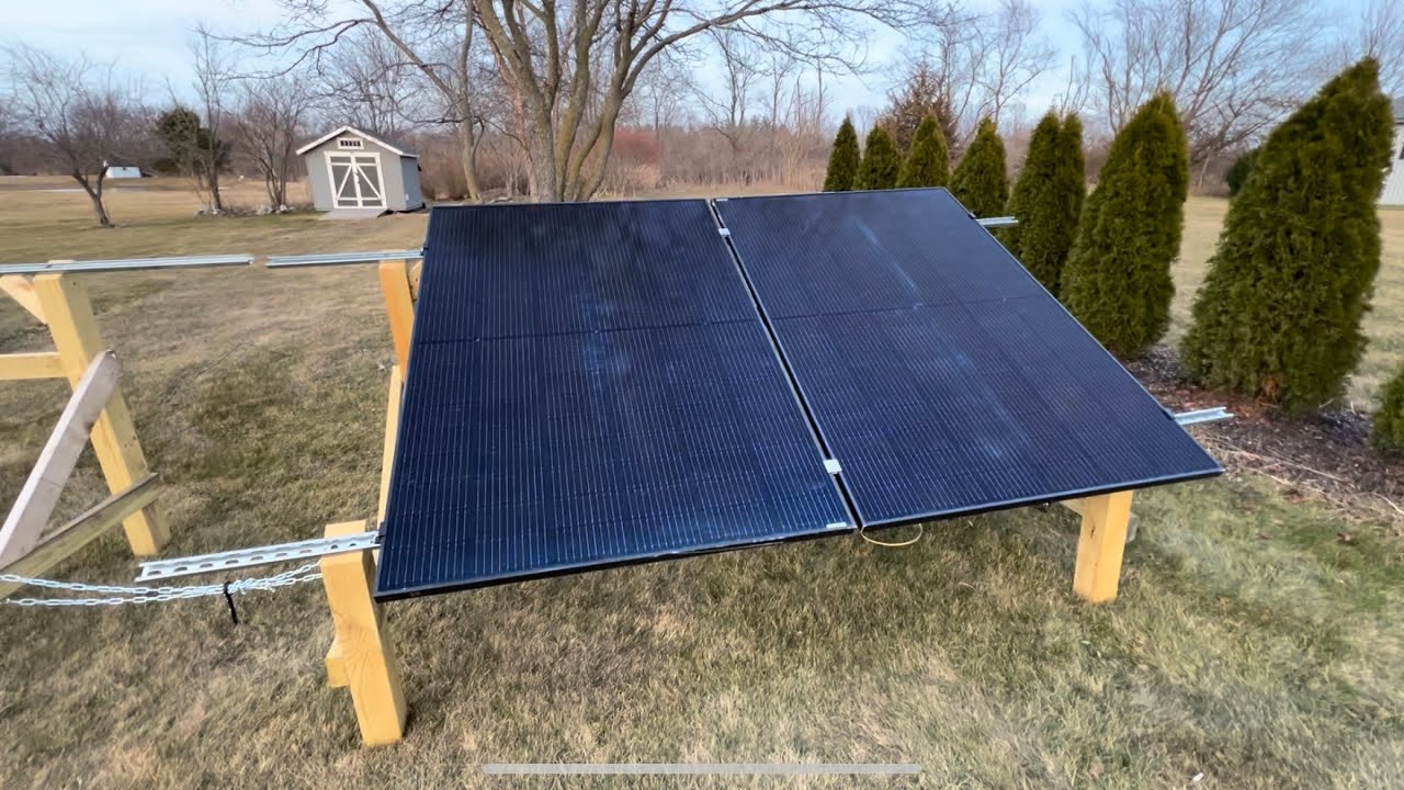 Simple Sturdy Solar Mount - YouTube