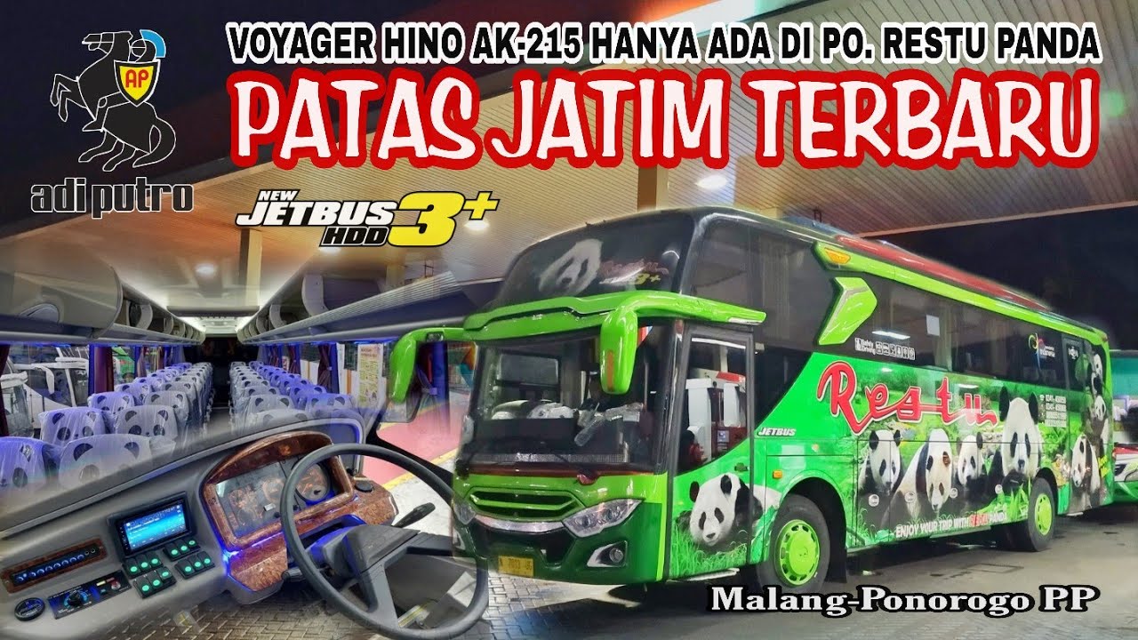 PERDANA JALAN PATAS‼️JETBUS 3+ HDD VOYGER HANYA ADA DI PO. RESTU PANDA ...