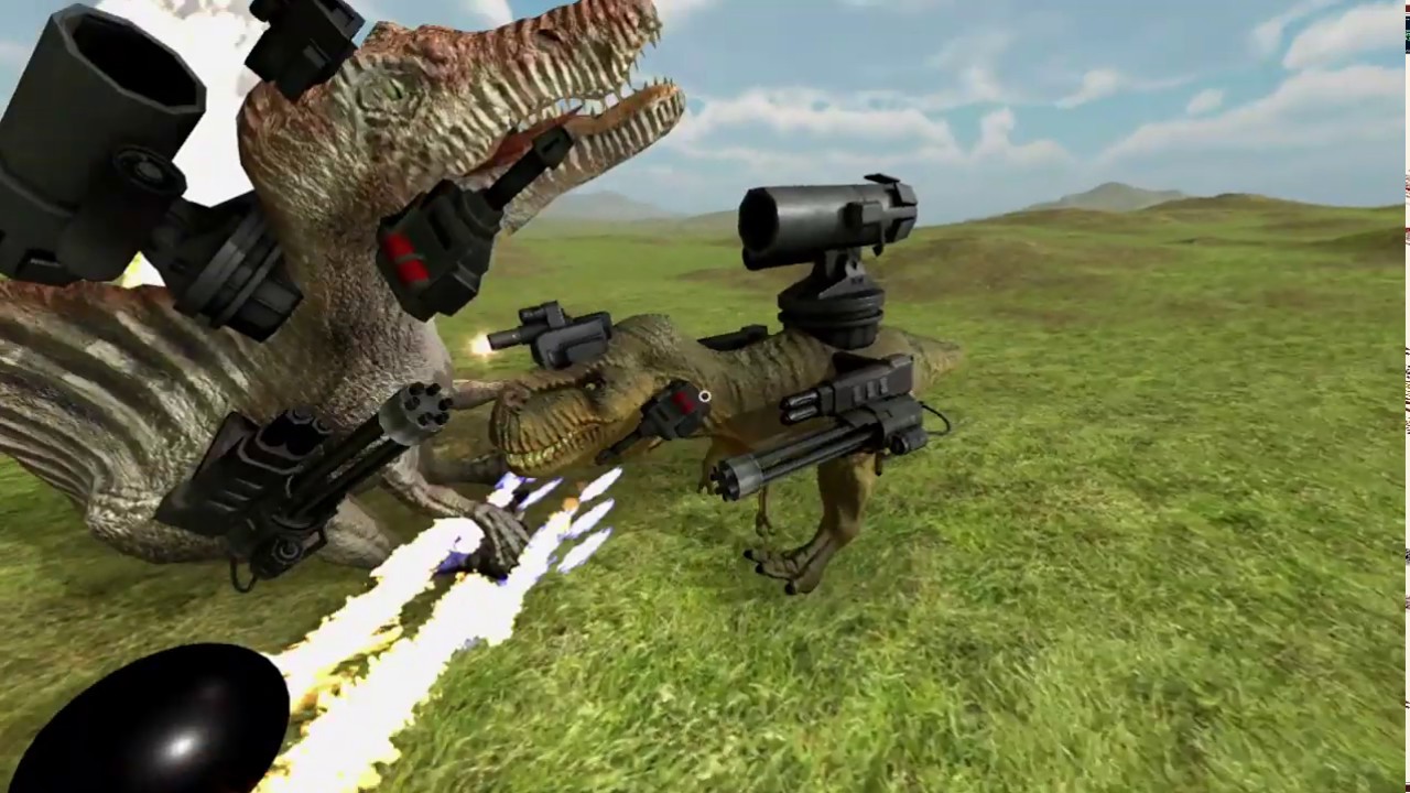 nos enfrentamos al mecha t-rex - YouTube