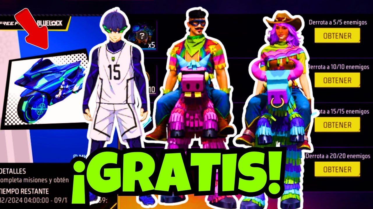 🔥NUEVOS PREMIOS GRATIS 🎁 MOTOCICLETA BLUE LOCK, RULETA DE ISAGI, NUEVO ...