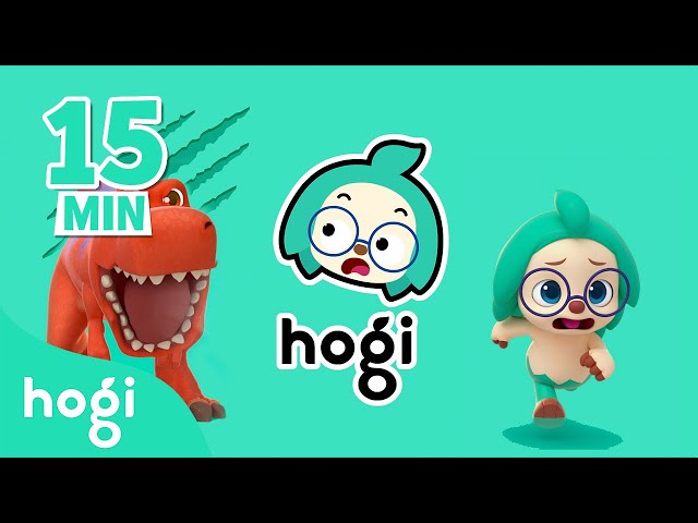 🦖 Hogi, Run! Dinosaur with Hogi｜Hogi Jingle Play｜15 min｜Hogi Hogi｜Kids Play｜Hogi Pinkfong ...