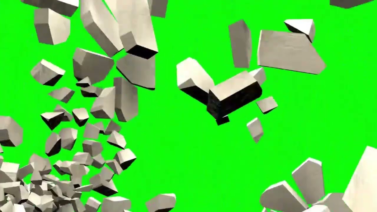 Earthquake Wall Destruction - Destruction Green Screen Pack - YouTube