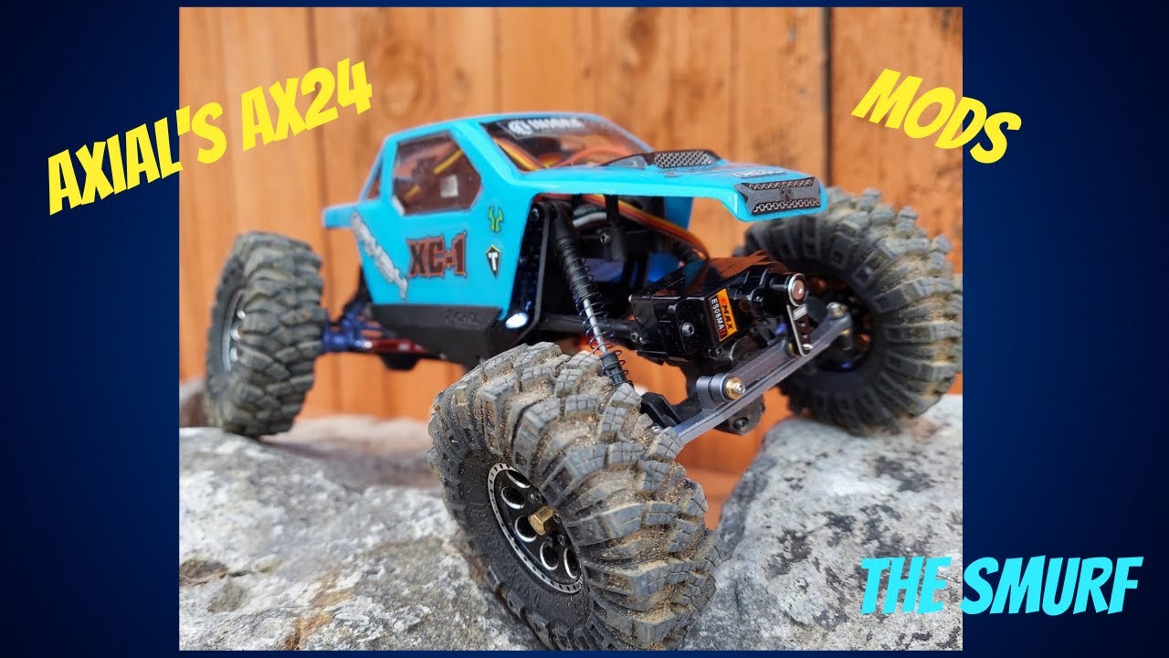 Axial AX24 with mods aka the Smurf - YouTube