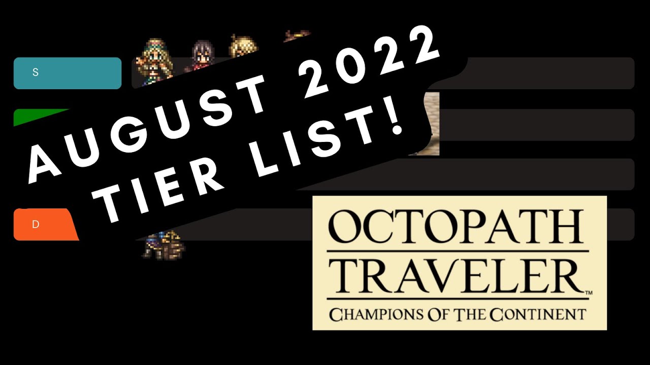 Octopath Traveler CotC - August/September 2022 Tier List! - YouTube
