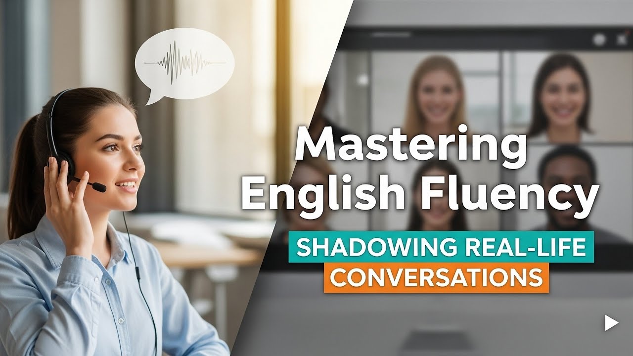 Mastering English Fluency: Shadowing Real-Life Conversations | Expert Guide - YouTube