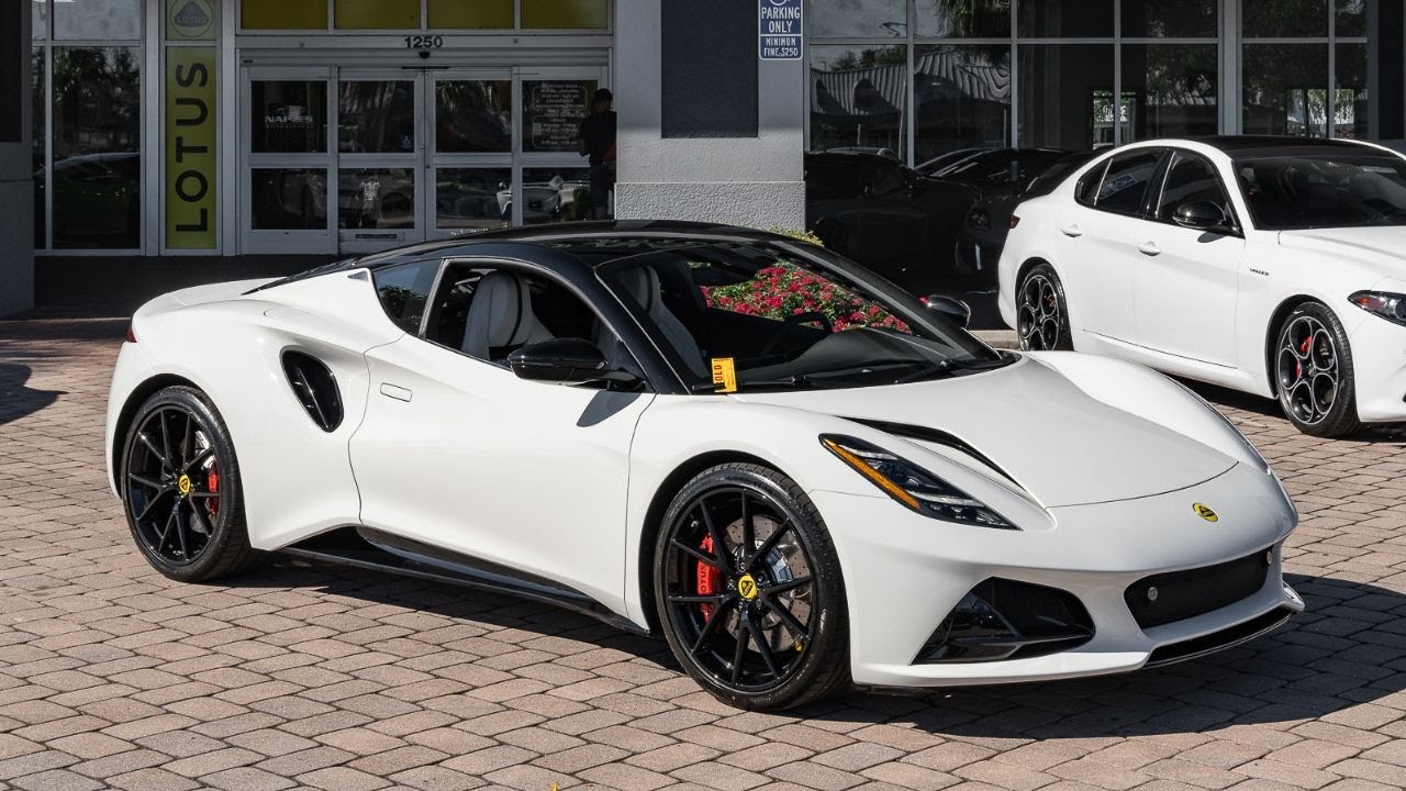 2024 Lotus Emira in White over White Interior - YouTube