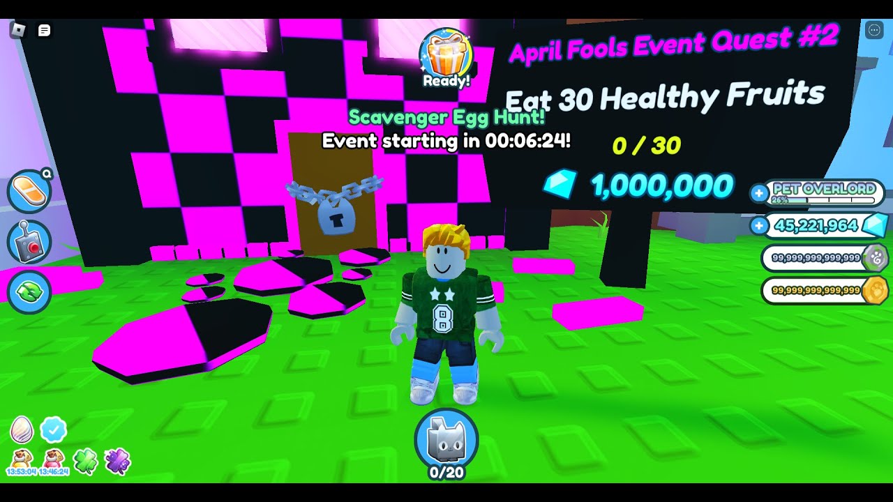 April Fools' Event! - Quest#2- Eat 30 Healthy Fruits! - Grind#1! in ...