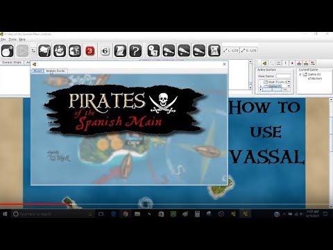 VASSAL tutorial - How to use the VASSAL module for Pirates CSG - YouTube