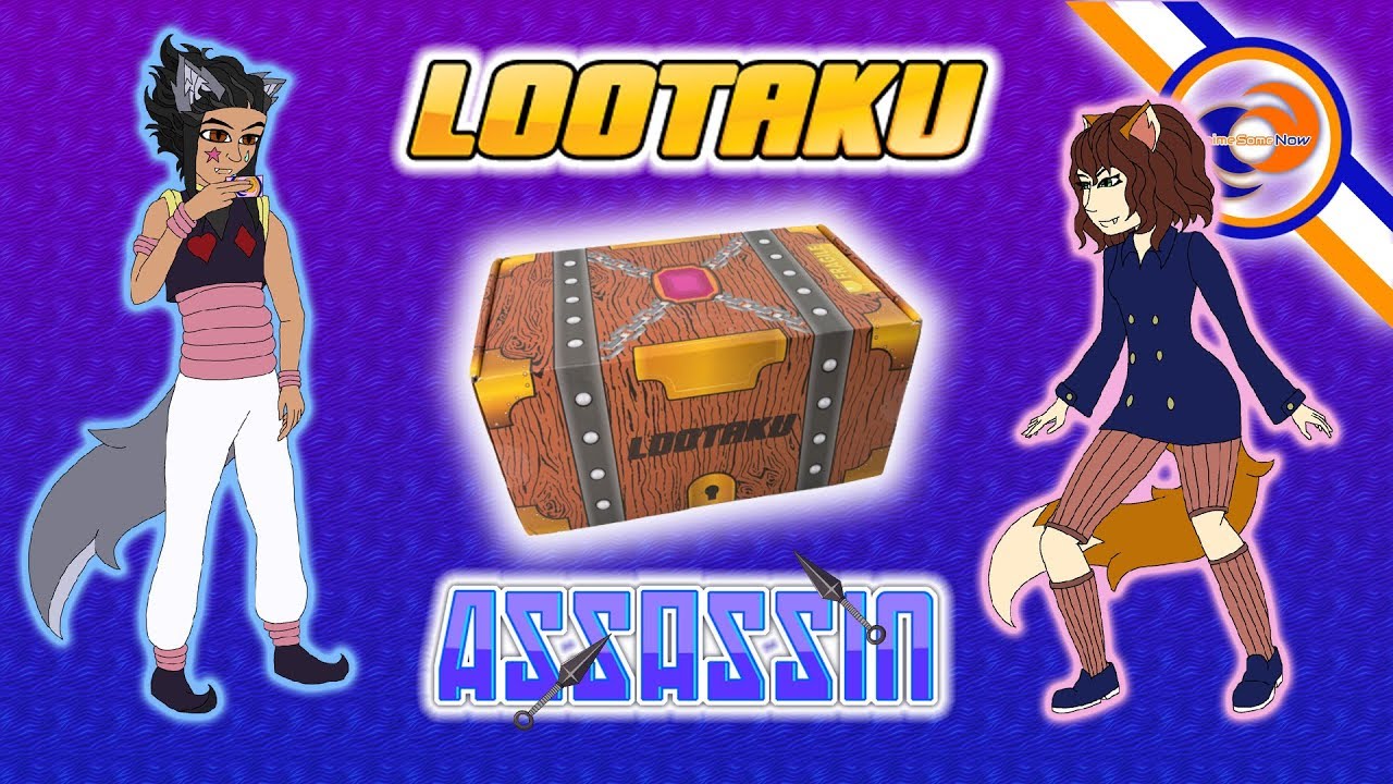 Lootaku unboxing Assassin 2017 monthly anime box - YouTube