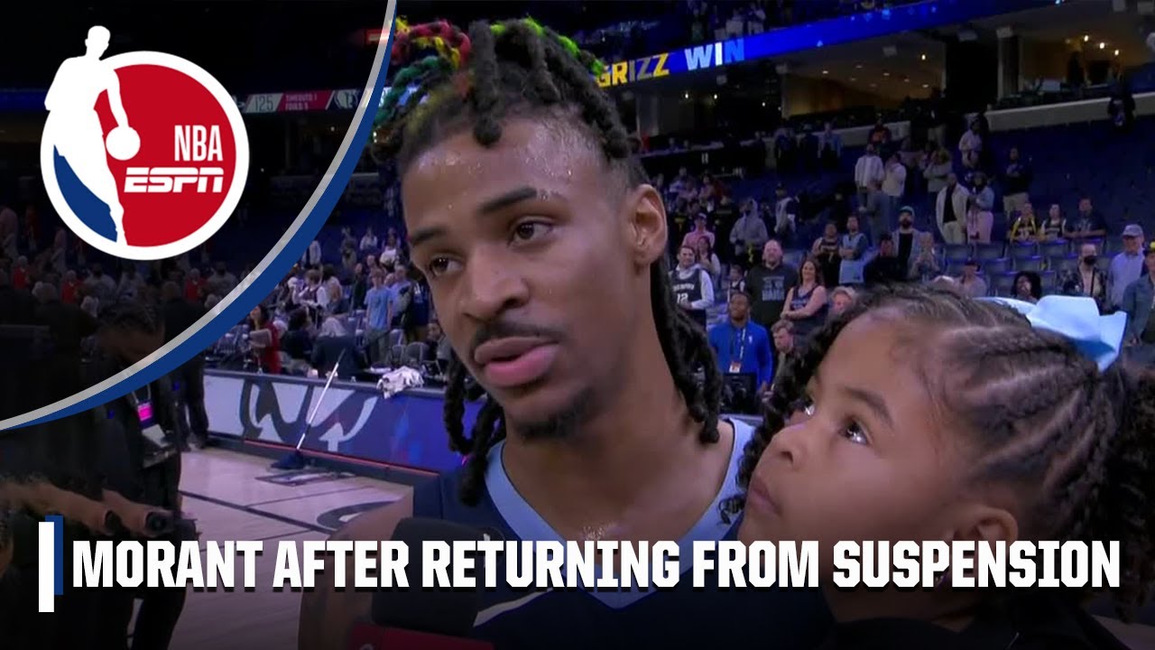 Ja Morant on his first game back after an 8-game suspension | NBA on ...