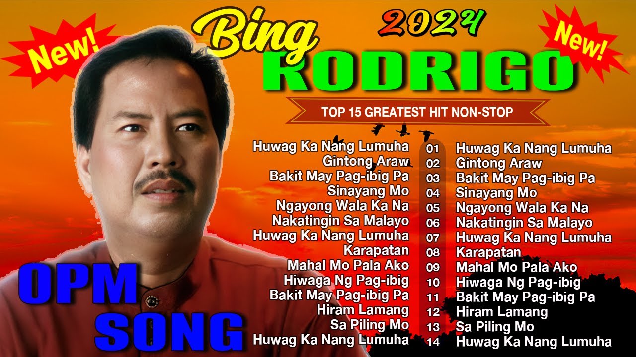 Bing Rodrigo Full album ️Gintong Araw, May Pag-ibig Pa Ba, Sa Piling Mo ...