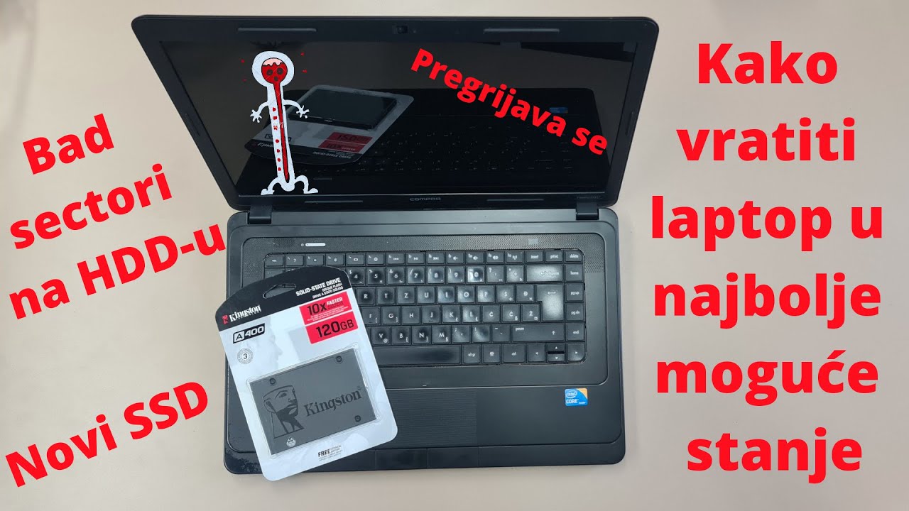 Kako srediti stari laptop *Compaq CQ57* Kompletno rastavljanje i ...