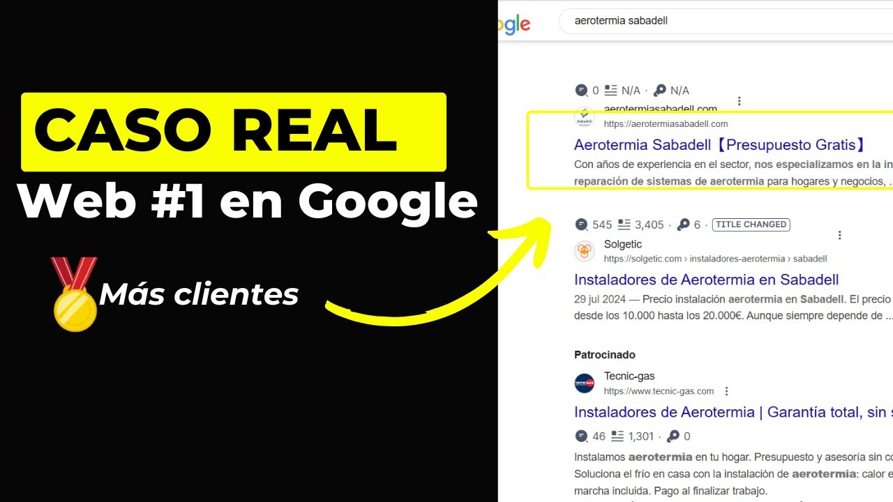 Posicionar web en Google 2025 #1 CASO REAL - YouTube