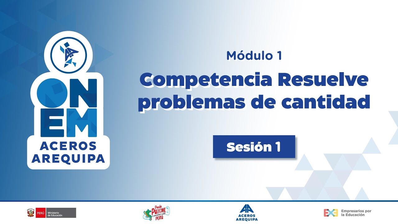 Competencia “Resuelve problemas de cantidad”: Sesión 1 | Formación ...