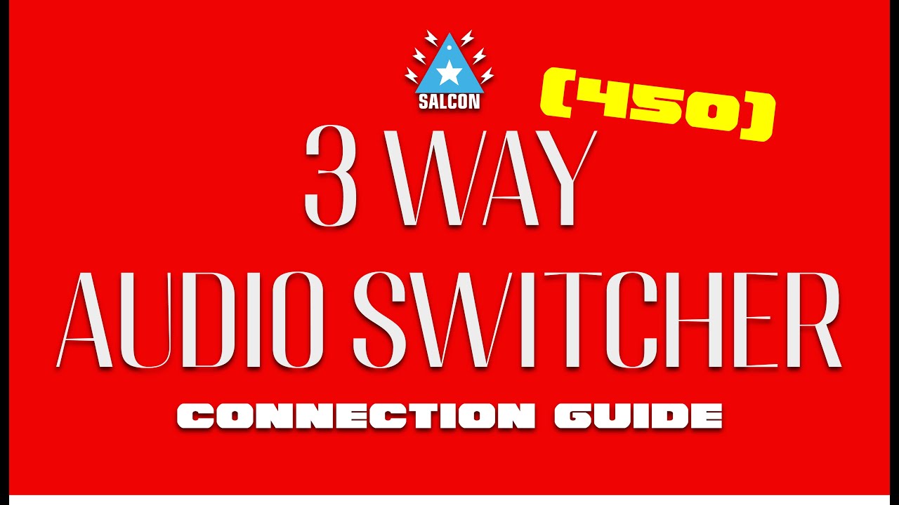3 Way Audio Switcher connection guide - YouTube