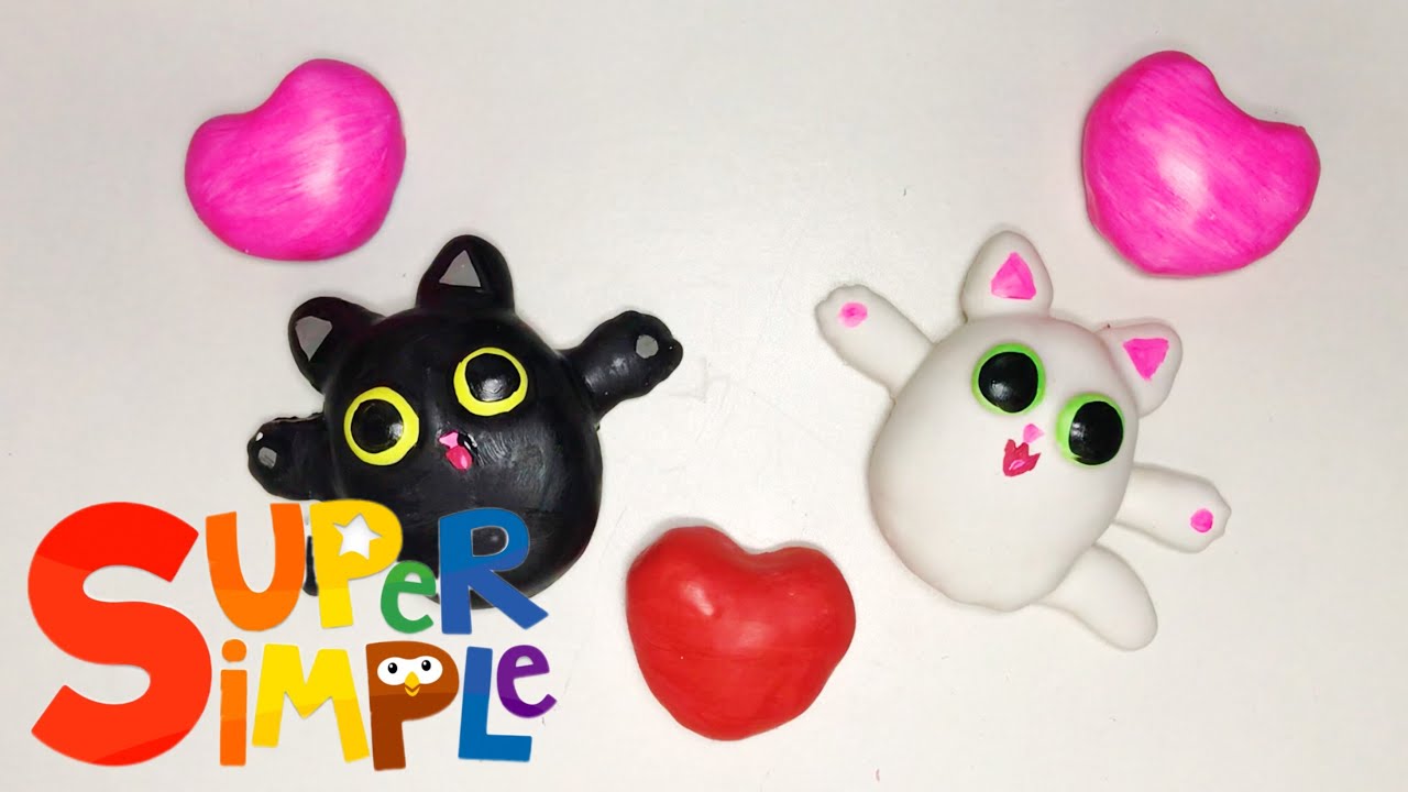 Super Simple Song | Peekaboo I love You | Plaster Clay Cracking - YouTube