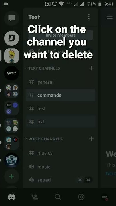How to delete a channel in your Discord Server #roduz #discord - YouTube