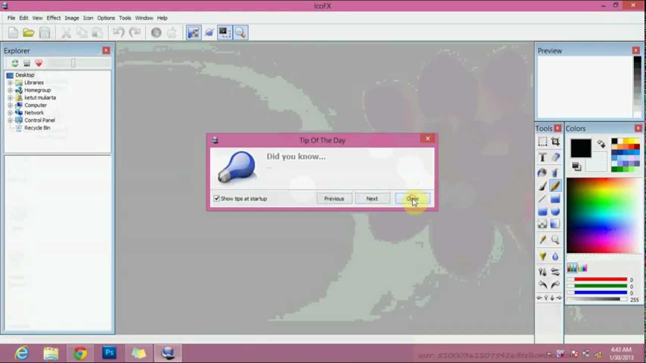 simple way to create icon for free with icoFX - YouTube