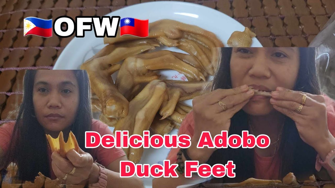 Mukbang ADOBO Duck Feet Collagen Delicious #MARGIETV - YouTube