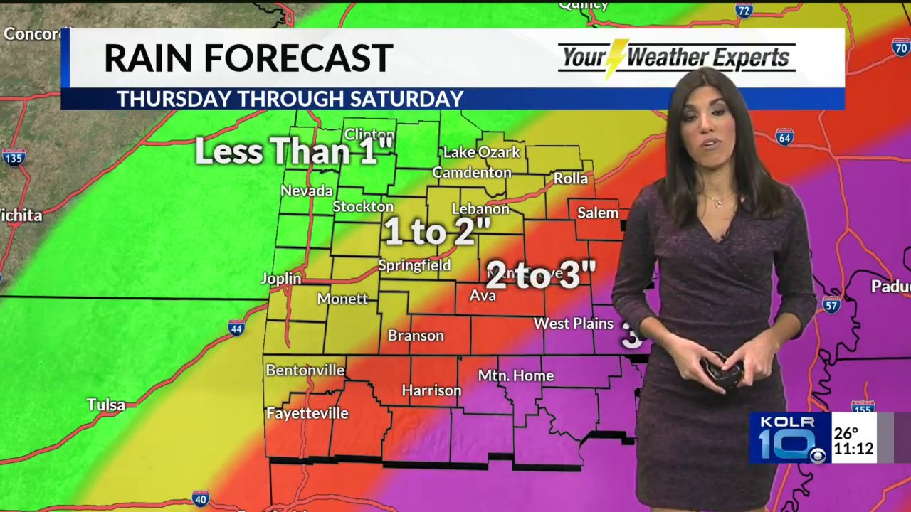 Elisa Raffa - KOLR10 Weather, Wednesday 11AM 2/21/18 - YouTube