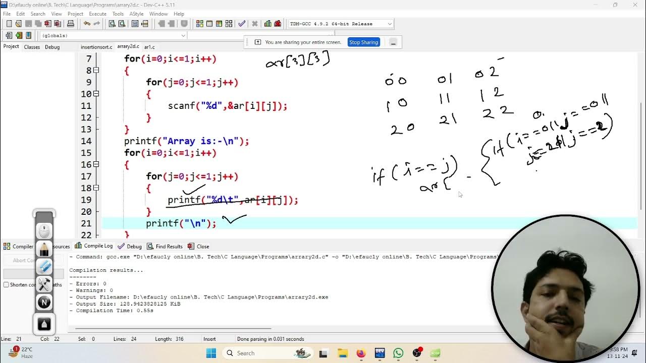 Array in C - Lecture 4 - YouTube