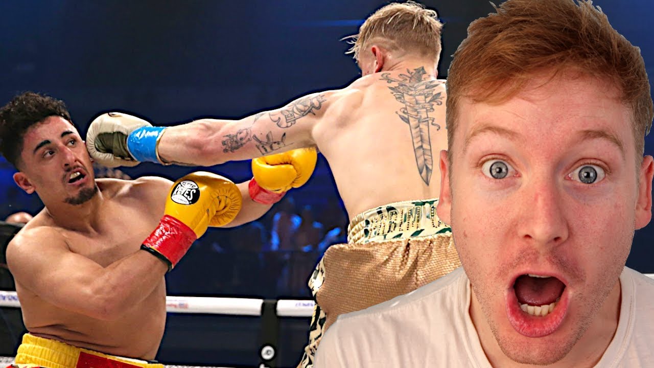 BOXING FANS REACT TO JAKE PAUL KNOCKING OUT ANESON GIB LIVE!!! - YouTube