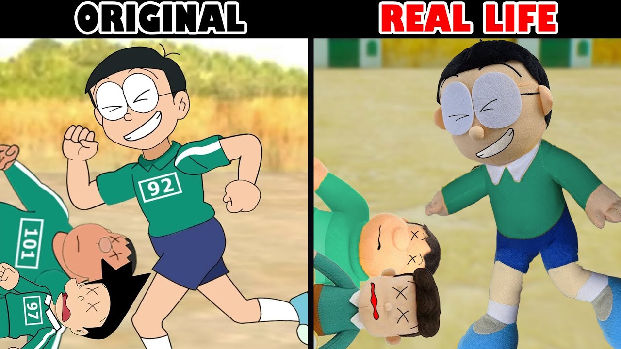 Best TikTok of Doraemon: NOBITA Run in Squid Game 2!! | Doraemon ...