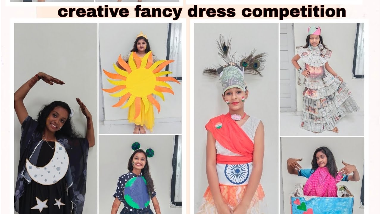 Creative fancy dress competition || ramp walk 🌈💃🎀🤩 Chikhli Kanya shala ...