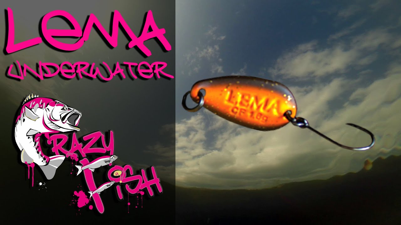 Приманки под водой. Crazy Fish. Lema. Underwater. - YouTube